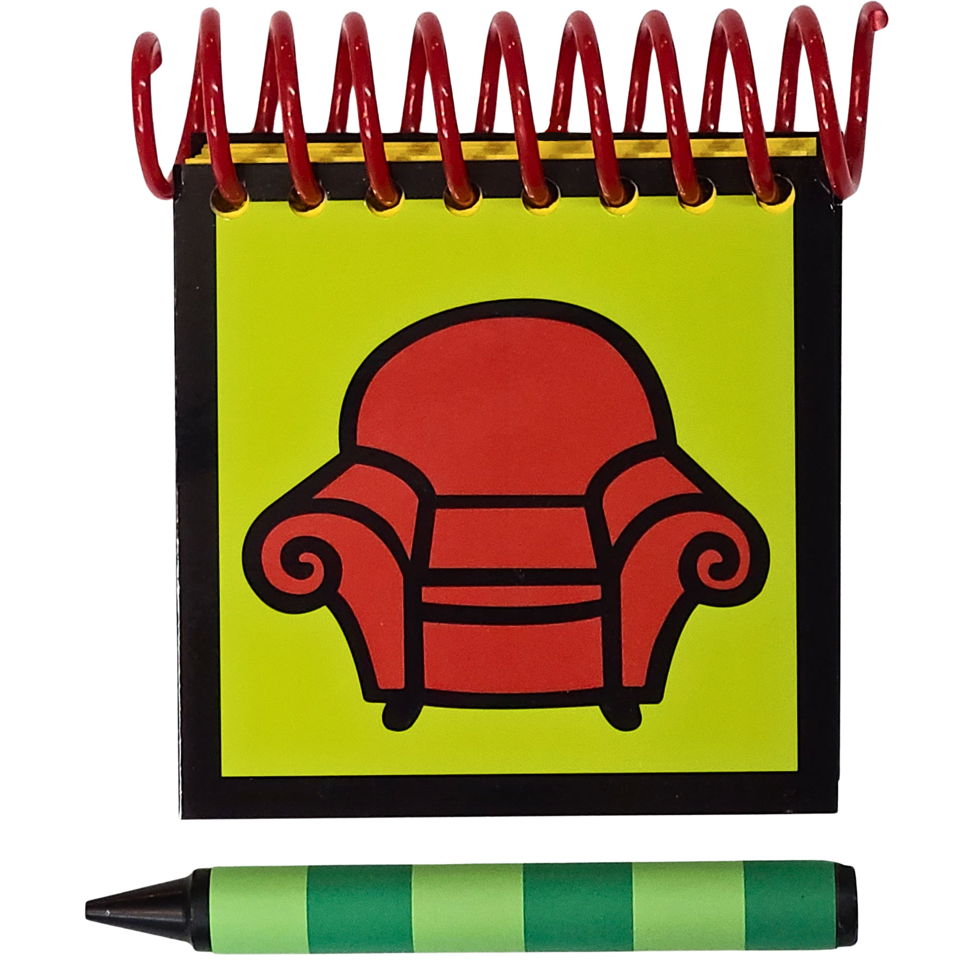 Handcrafted Handy Dandy inspired Steve Notebook and Crayon - Handcrafted